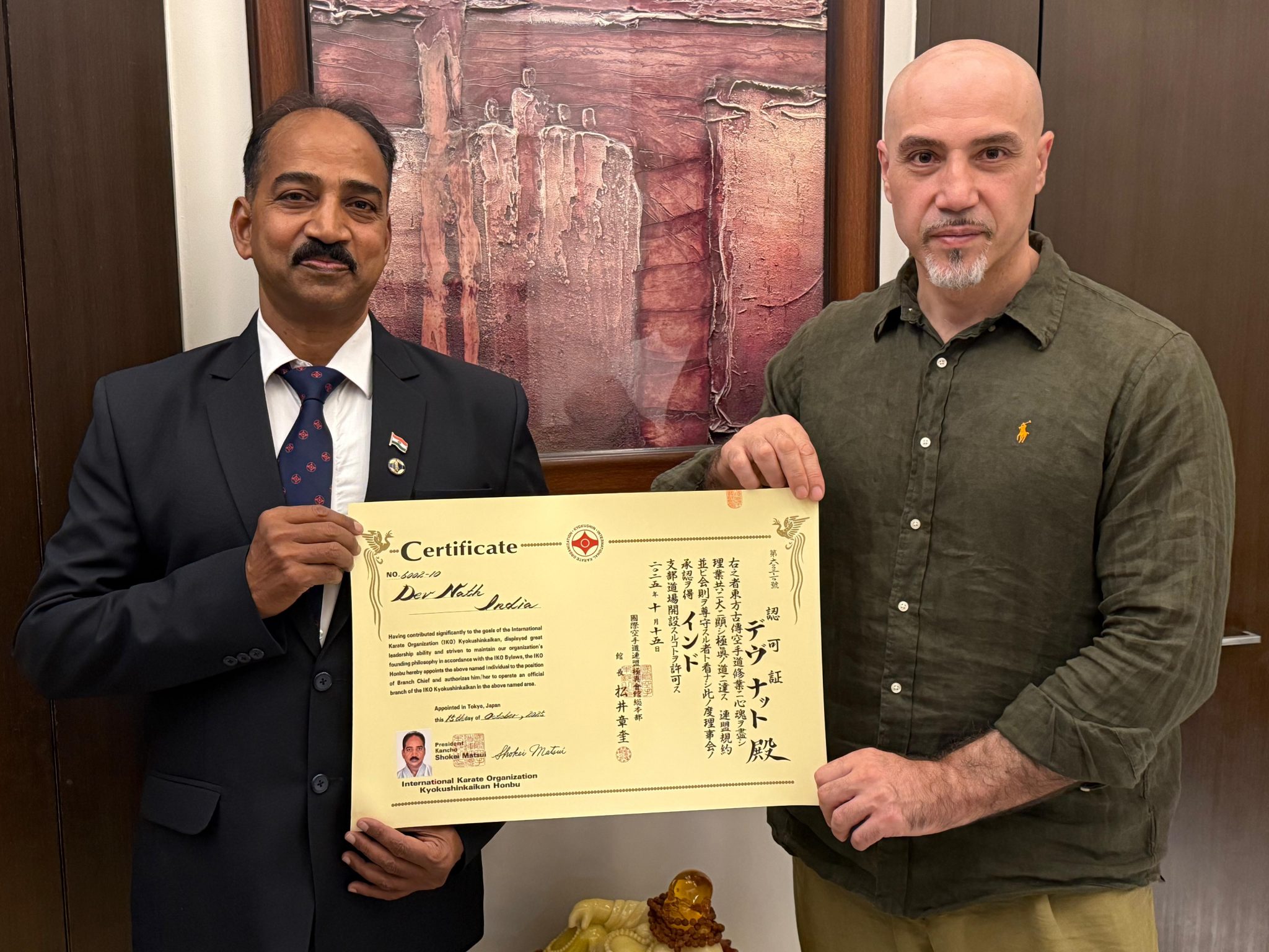 Sensei Dev Nath appointed India’s Branch Chief of IKO Kyokushin Kai-Kan ...