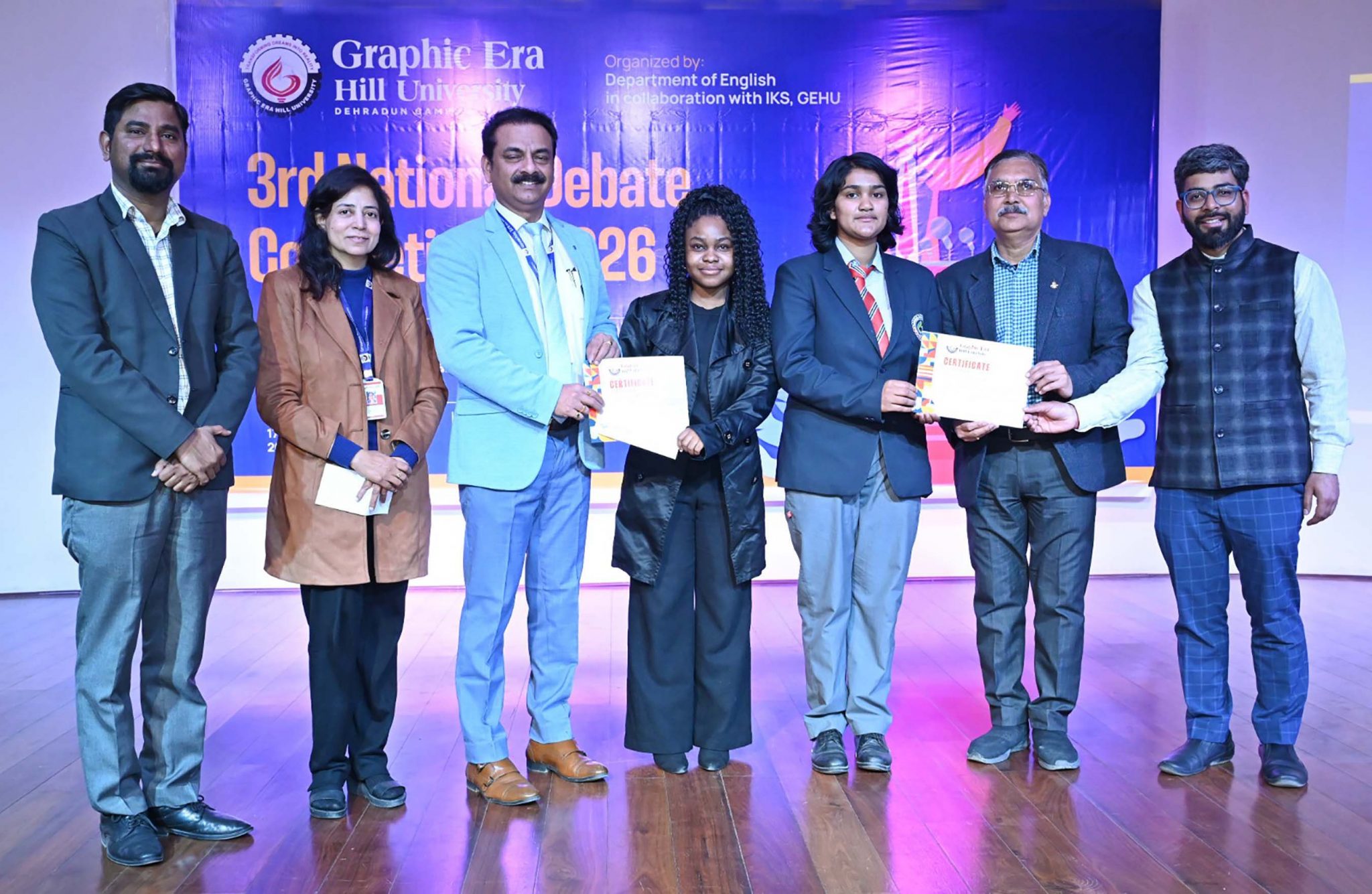 Graphic Era’s Patience & Smriti win debate competition | Garhwal Post