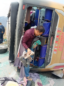 One woman killed, over 26 injured in two separate bus accidents in ...